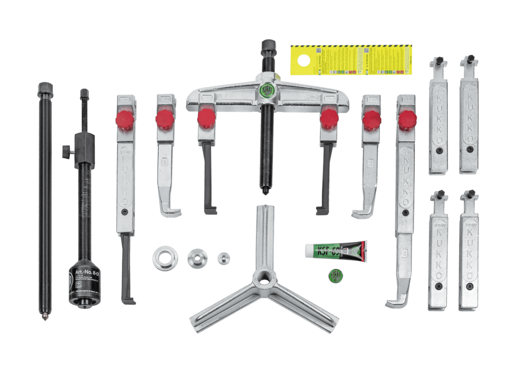 KUKKO K-2030-20+S+B UNIVERSAL 2-JAW AND 3-JAW PULLER SET WITH TWO ...